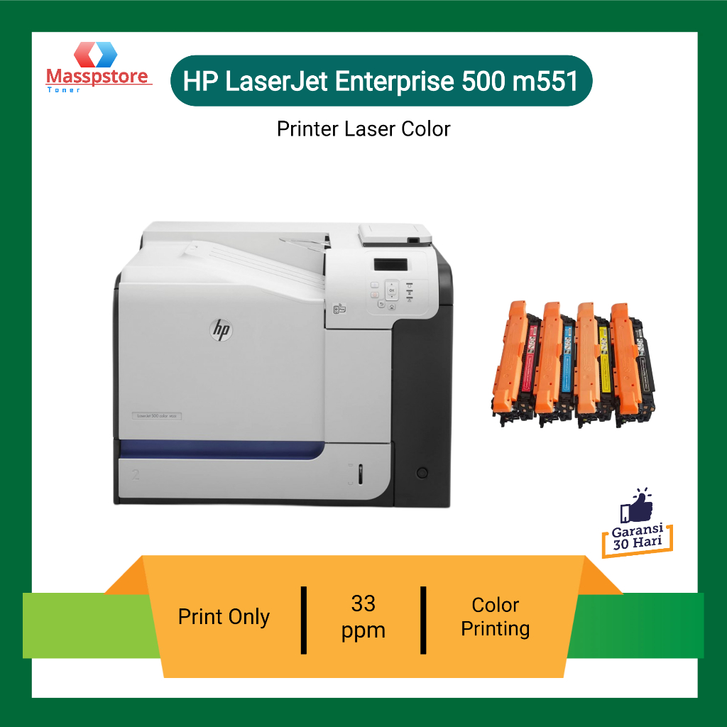 Jual Printer Hp LaserJet Enterprise 500 Color M551 Second Printer ...
