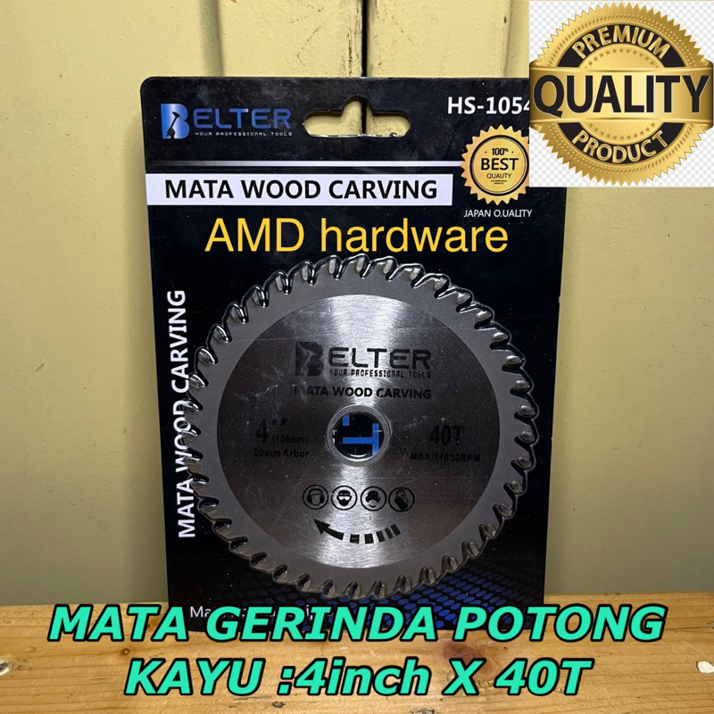 Jual MATA POTONG KAYU TRIPLEK HPL 4" GERINDA TANGAN CIRCLE TCT CIRCULAR ...