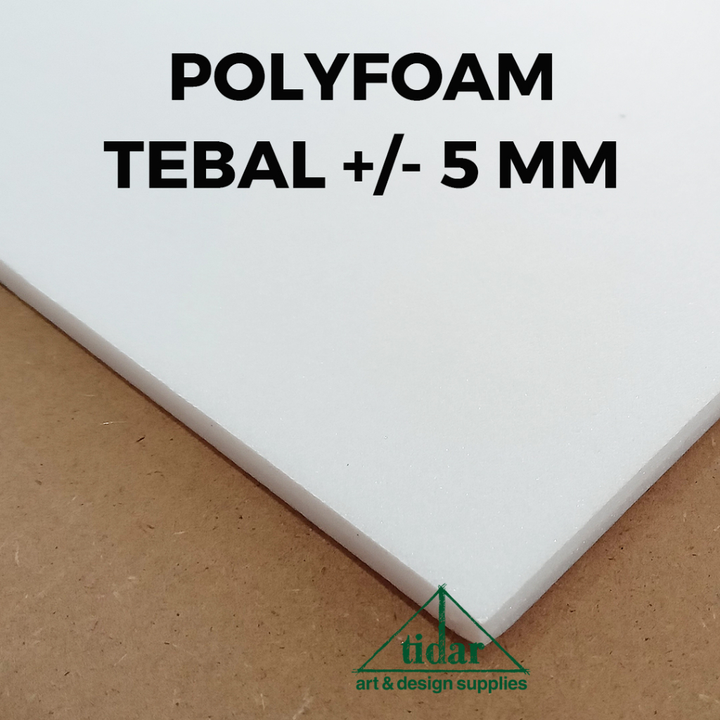 Jual Polyfoam Tebal 5 mm - Poli / Poly Foam board - Foamboard ...