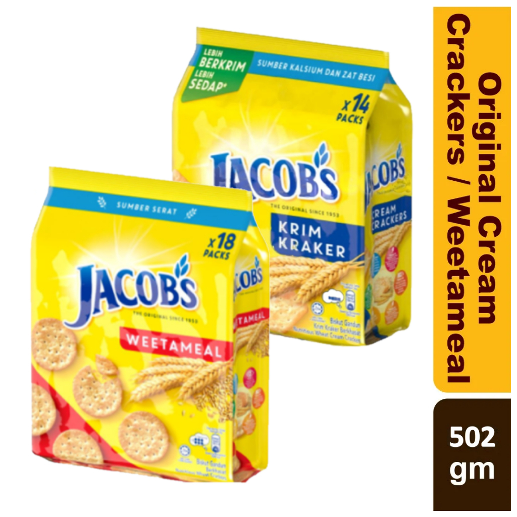 Jual Jacobs Original Cracker Biscuit Roti Biscuit Jacob Biscuit Value ...