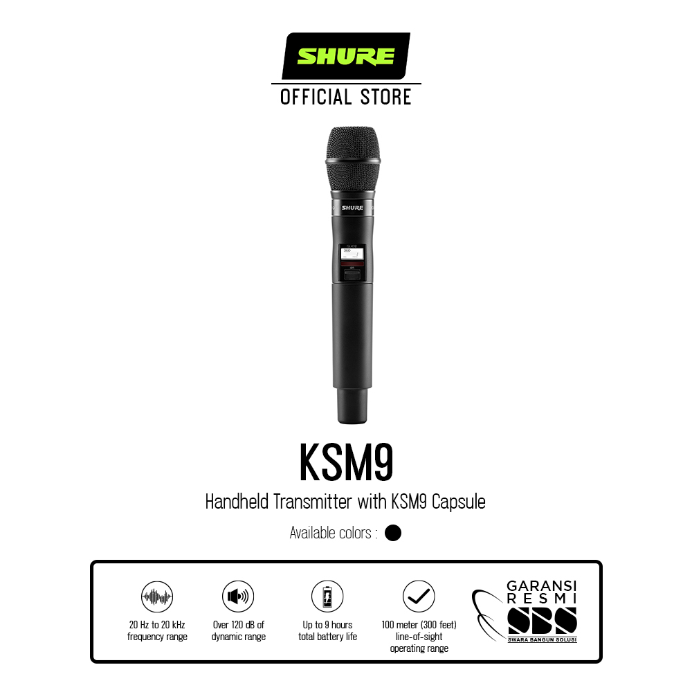 Jual Shure QLXD2/KSM9 Digital Wireless Microphone | Shopee Indonesia
