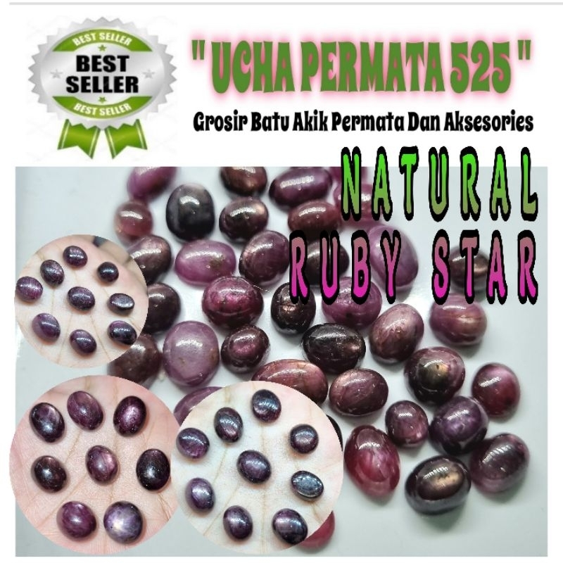Jual NATURAL PERMATA RUBY STAR ASLI NATURAL | Shopee Indonesia