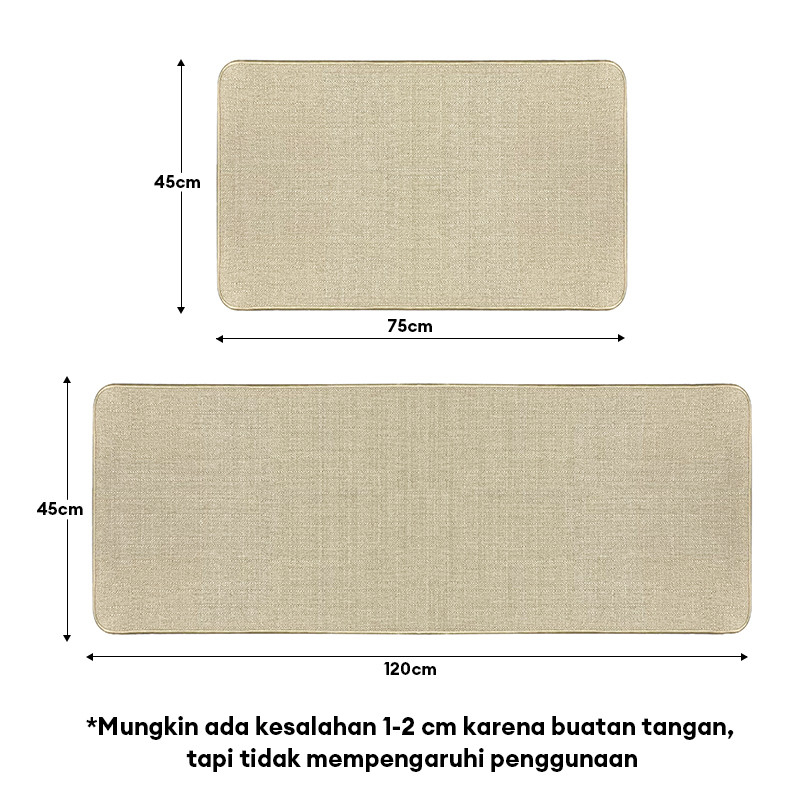 Jual TORAIN Linen Keset Kaki Dapur Set Anti Kotor & Slip Dekorasi ...