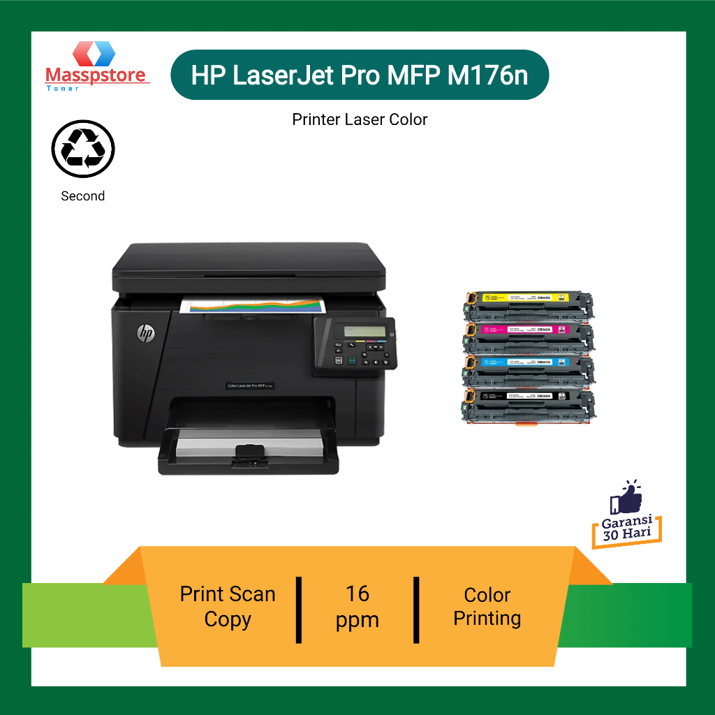Jual Printer hp Color laserjet Pro M176n Printer Laser Color Warna foto ...