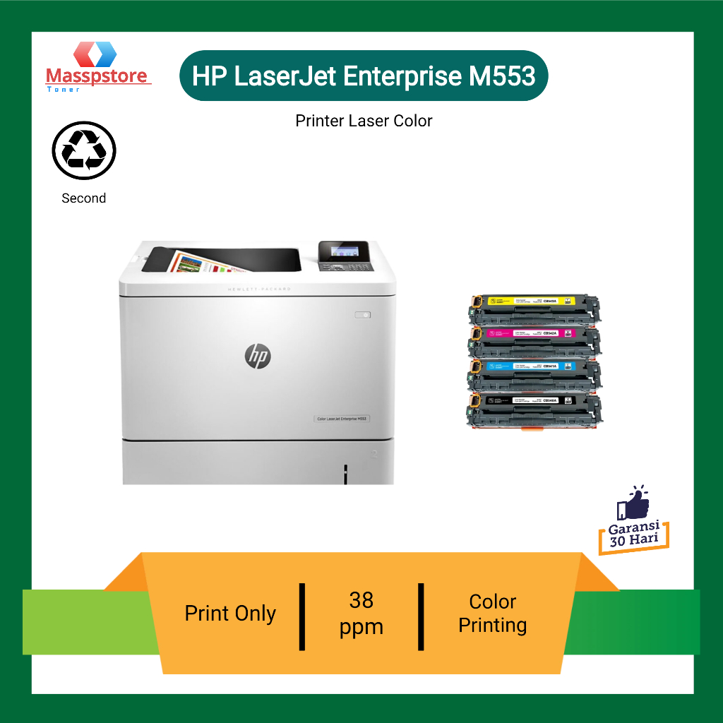 Jual Printer Hp LaserJet Enterprise M553 Printer Laser Color | Shopee ...