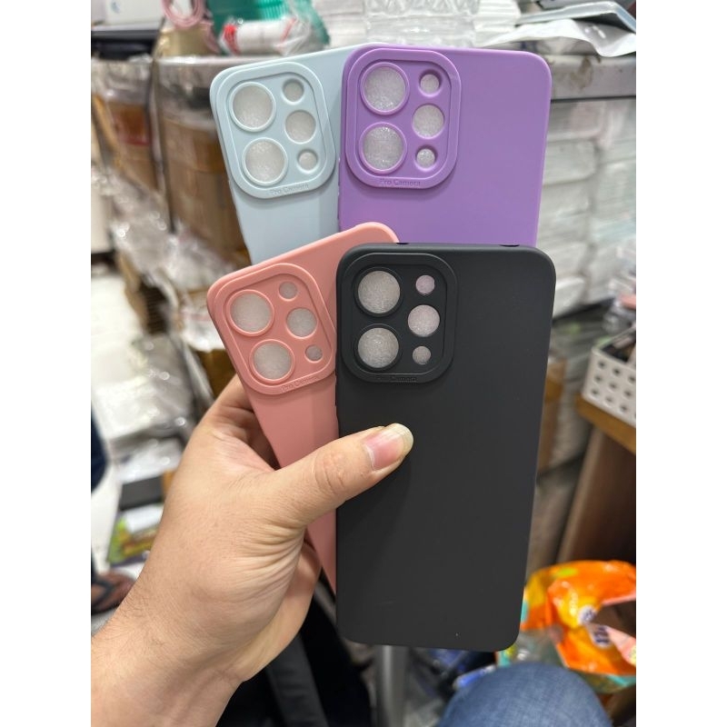Jual REDMI 12 4G CASE PRO CAMERA CASING RUBER CASE KARET SILICONE WARNA ...