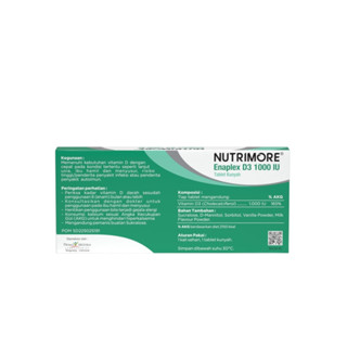 Jual Nutrimore Enaplex D3 1000 IU 1 Blister @10 Tablet / Vitamin D ...