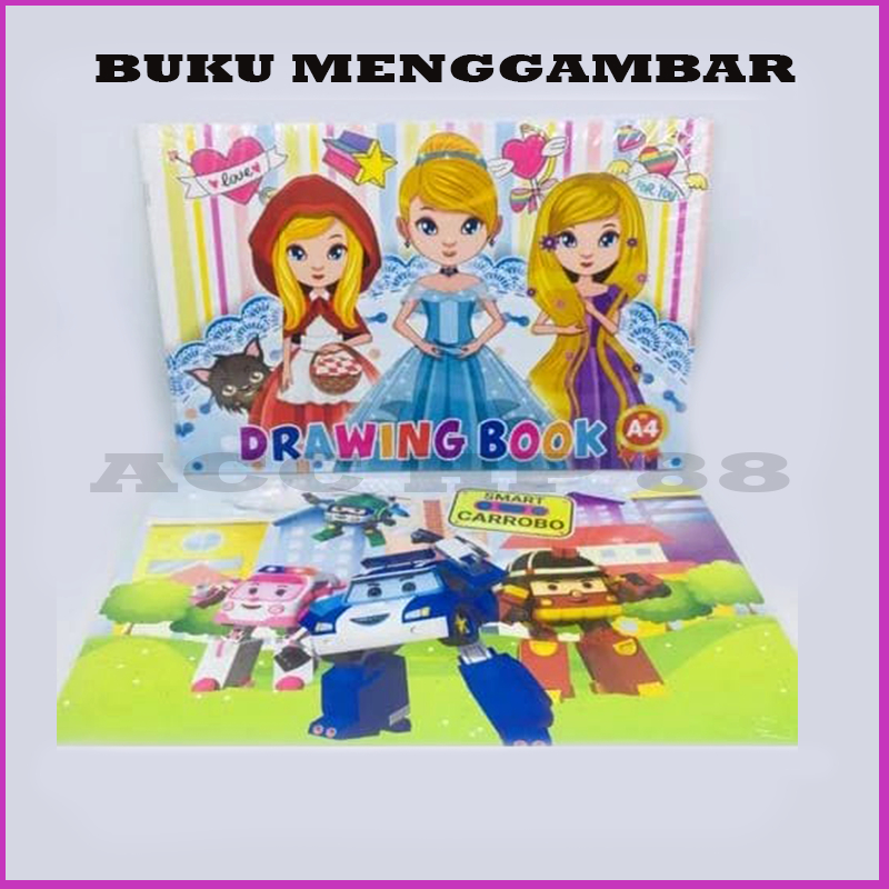 Jual Acchp Buku Menggambar / Drawing Book isi 1 (1 pcs motif campur ...