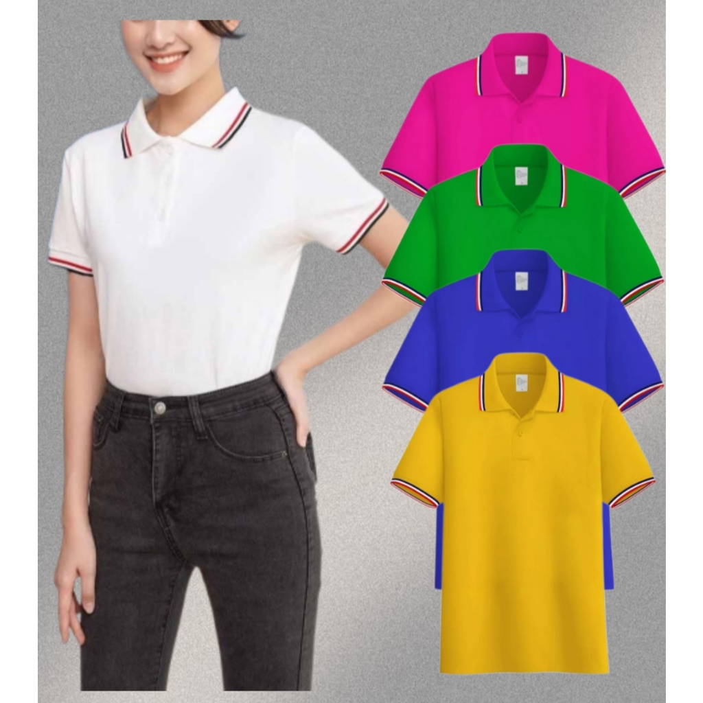 Jual Baju Kaos Polo Kerah Lengan Pendek/Kaos Polos/Kaos Seragam/Kaos Wanita/Kaos Polo Shirt/Baju ...