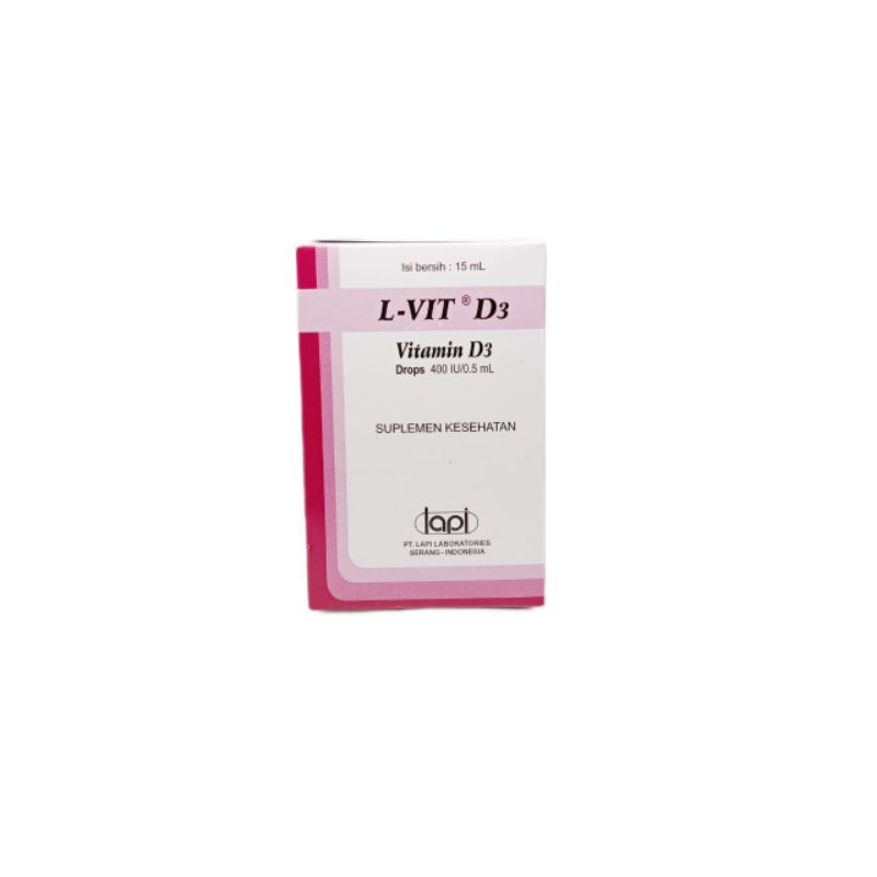 Jual L- Vit D3 ( Vitamin D3 ) Drops 15 ml / Membantu memelihara fungsi ...