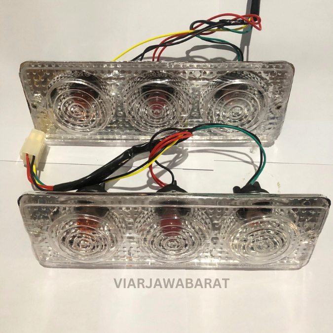 Jual 68B SEPASANG Lampu Belakang CATOR 3 TITIK Motor Roda Tiga Kaisar ...