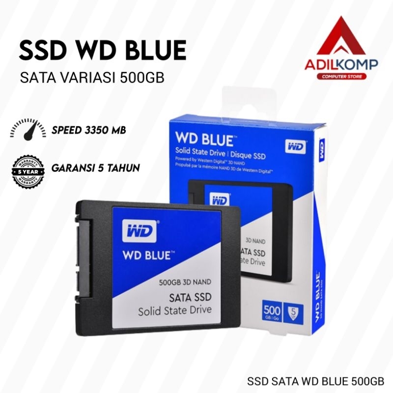 Jual SSD SATA WD BLUE 500GB | Shopee Indonesia