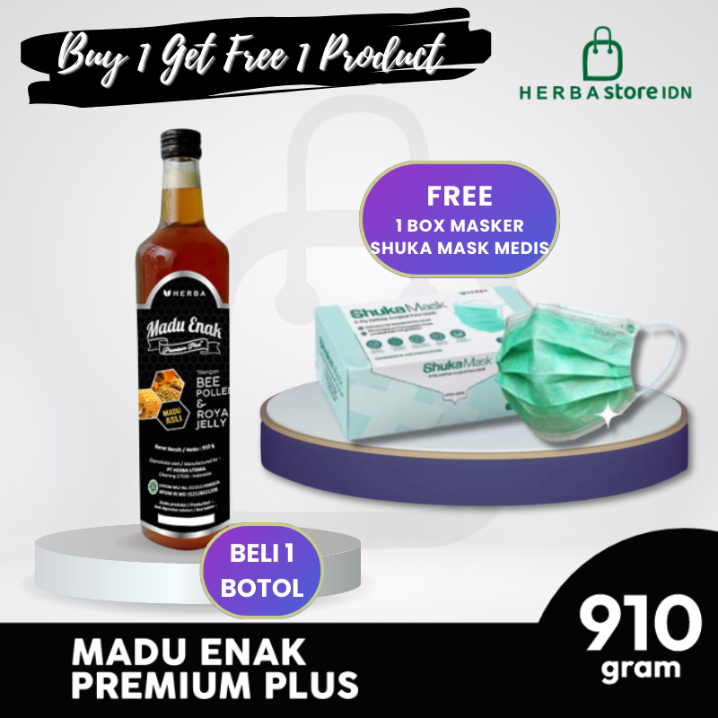 Jual Madu Enak PREMIUM PLUS 910g Mengandung Bee Pollen dan Royal Jelly | Shopee Indonesia