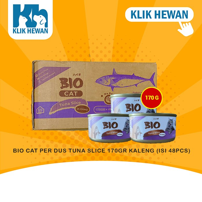 Jual Makanan Basah Kucing Bio Cat Kaleng Cat WetFood 170gr Grosir Dus ...