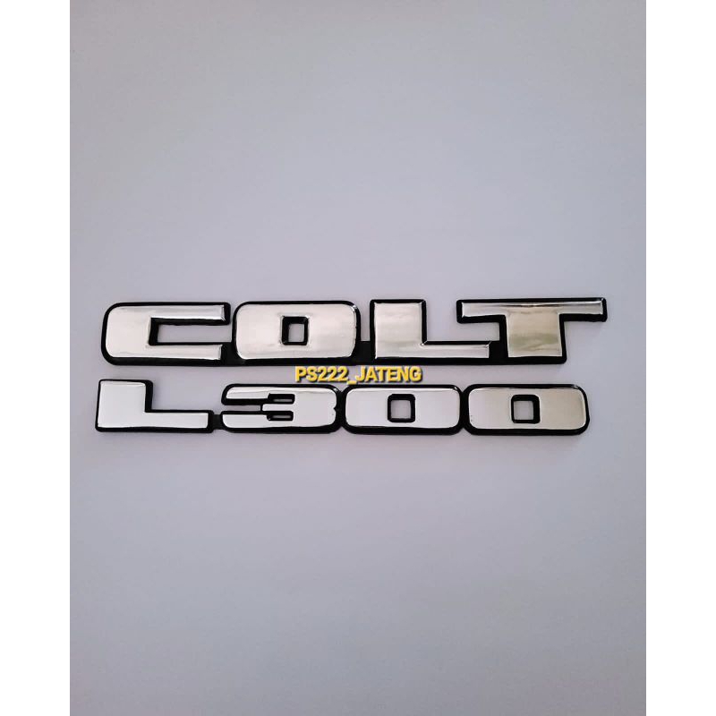 Jual emblem tulisan colt l300/ emblem mitsubishi colt l300/emblem l300 ...