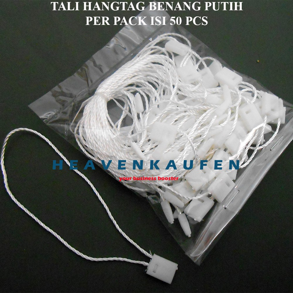 Jual Tali Hang Tag Loop Pin / Lock Pin Benang Warna Putih Harga Per ...
