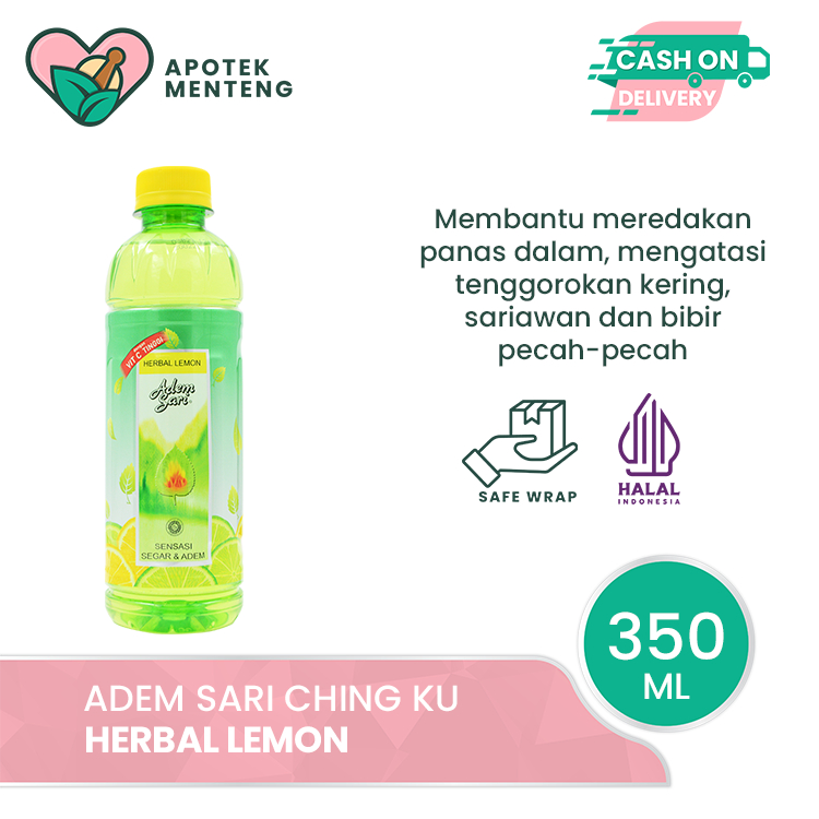 Jual Adem Sari Ching Ku Herbal Lemon 350 mL - Minuman Penyegar Panas ...