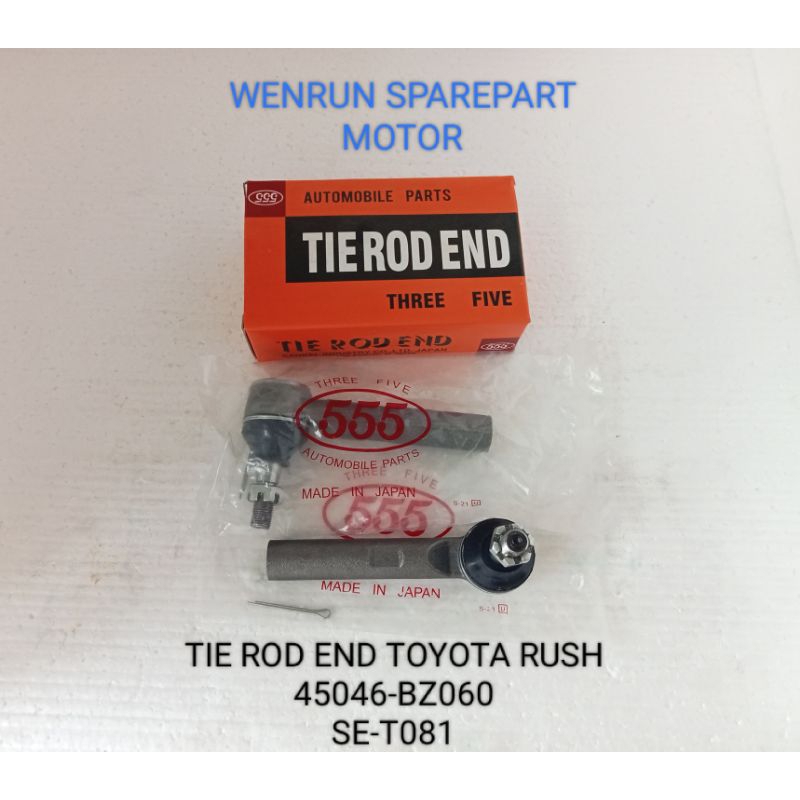 Jual TIE ROD END TOYOTA RUSH 555 45046-BZ060 (SE-T081) | Shopee Indonesia