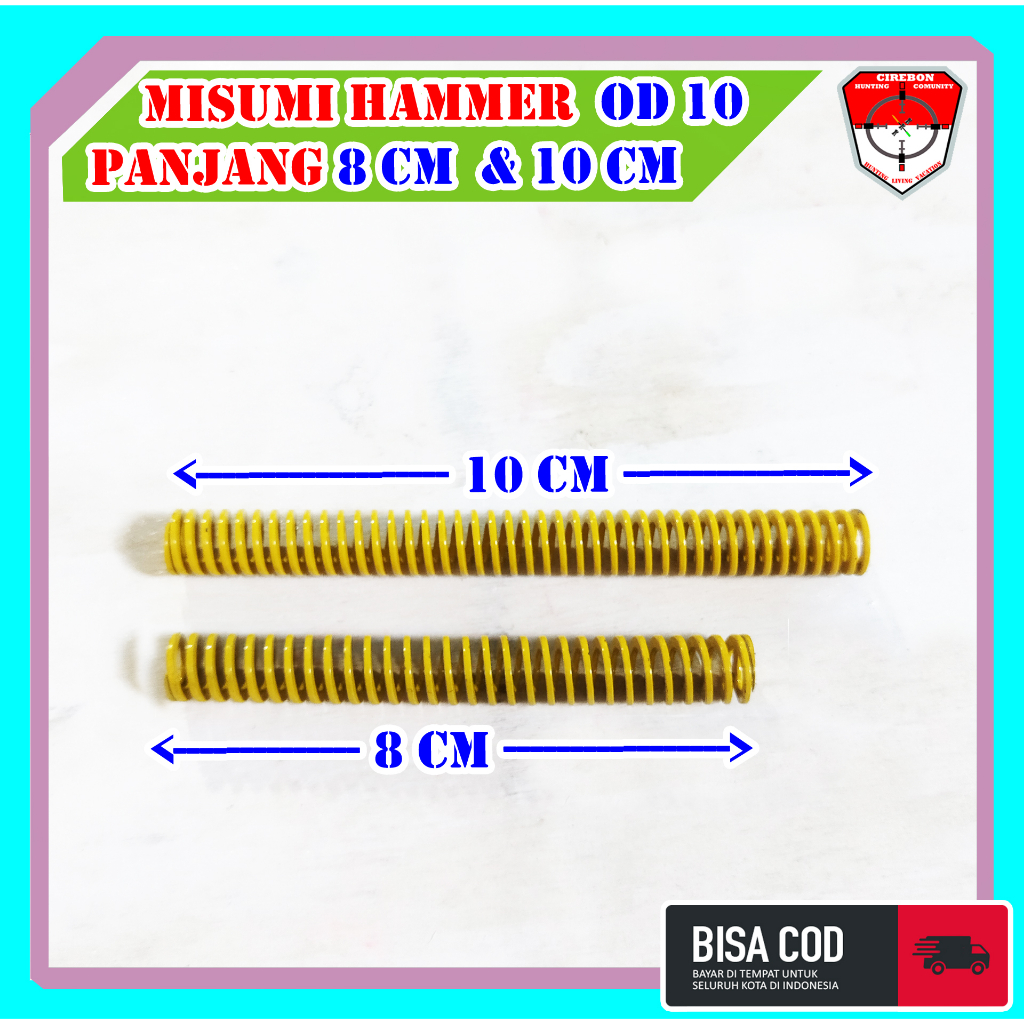 Jual per misumi hammer od 10 panjang 8 & 10 cm swf kuning | Shopee Indonesia