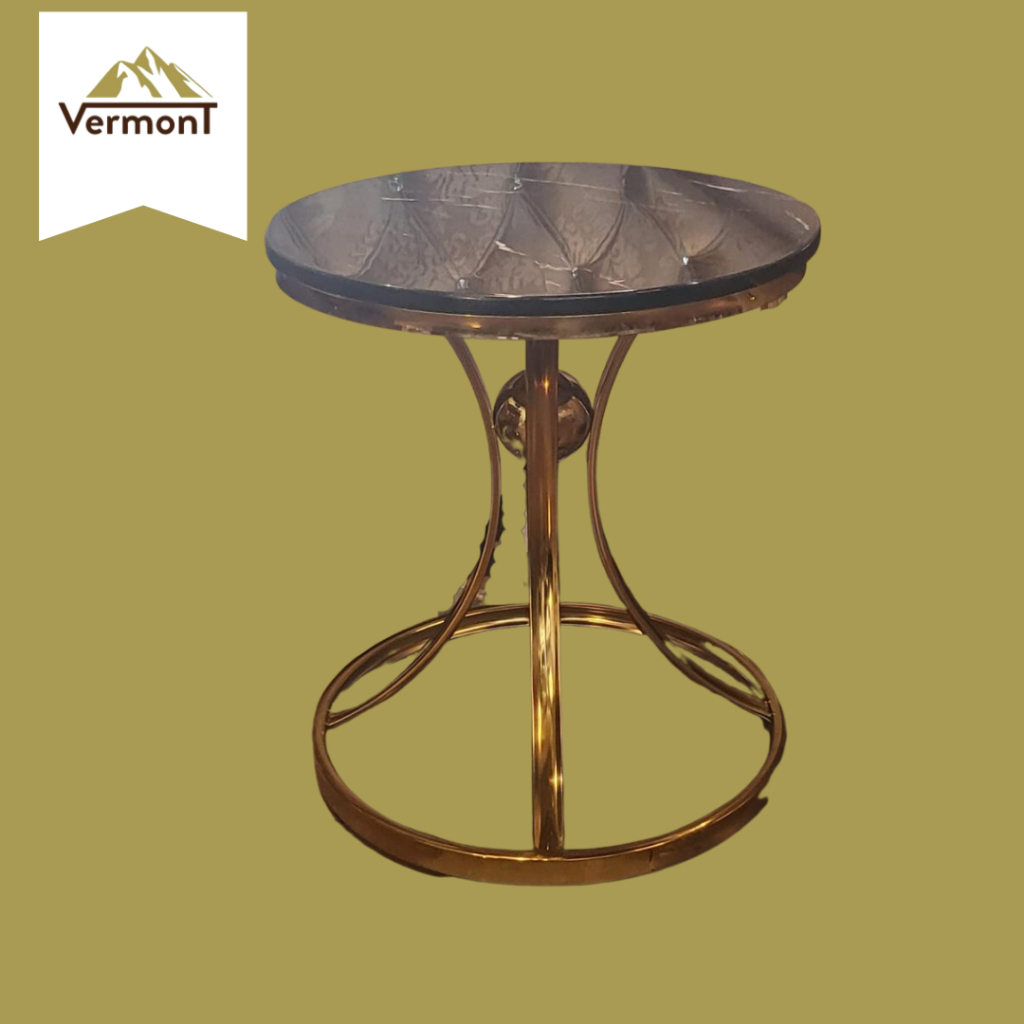 Jual Meja bulat marble Black (CY-15 Black) | Shopee Indonesia