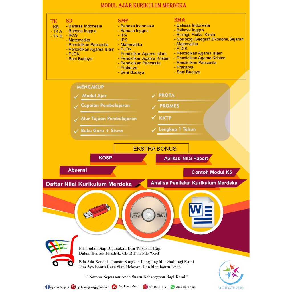 Jual CD RPP KURIKULUM MERDEKA / MODUL AJAR KURIKULUM MERDEKA BAHASA ...