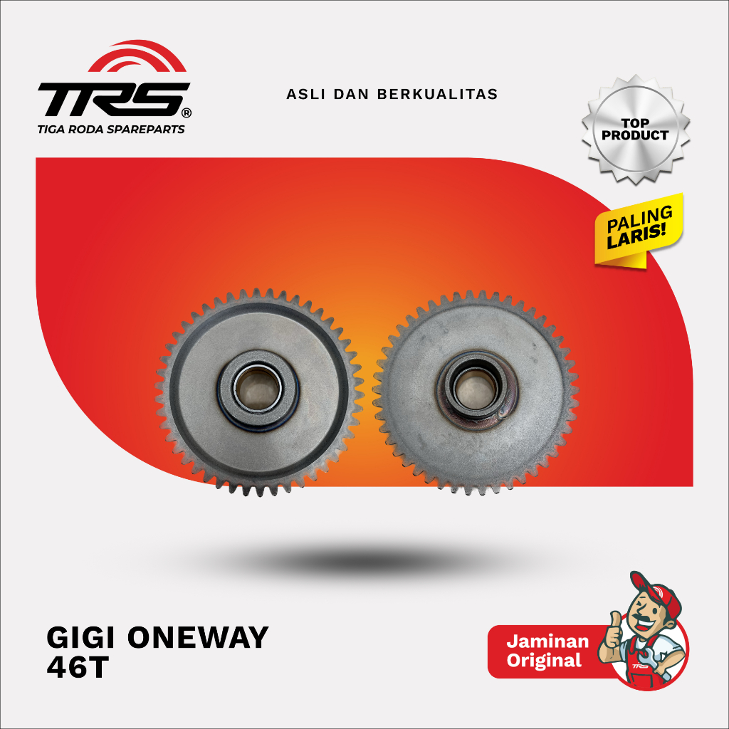 Jual TRS Gigi Starter Stater 46t Gigi Oneway Motor Roda Tiga Viar Karya ...