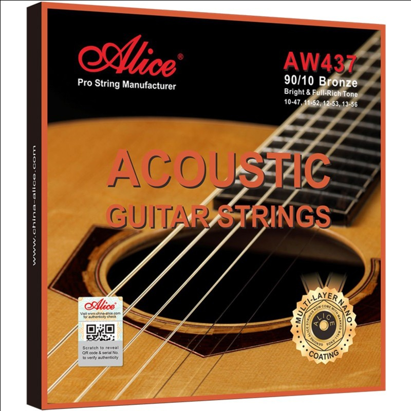 Jual Alice AW437 Senar Gitar Akustik Profesional 90/10 Bronze Anti ...