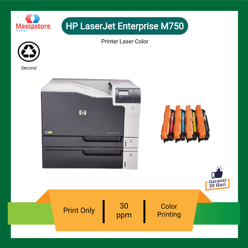 Jual Printer Hp LaserJet Enterprise M750 Color Printer Laser A3 ...
