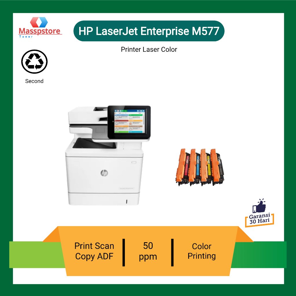 Jual Mesin Foto Copy A4 Printer Hp Color LaserJet Enterprise M577 ...