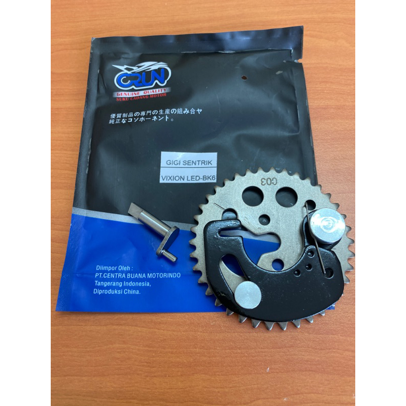 Jual (CRUN) Gigi Sentrik Vixion Led 38T BK6 R New / Gear Timing R15 R ...