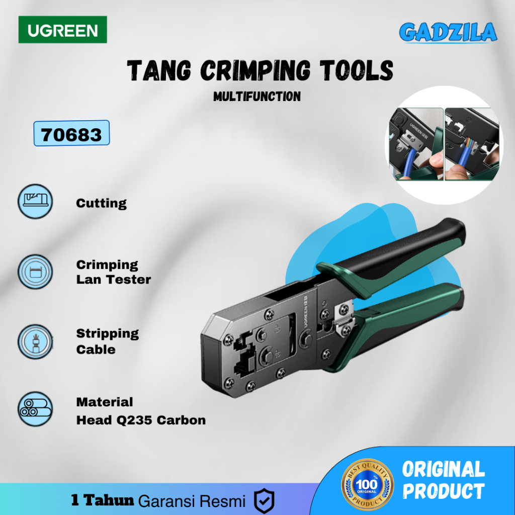 Jual UGREEN Crimping Tool Tang Krimping Network Cable RJ45 RJ11 ...