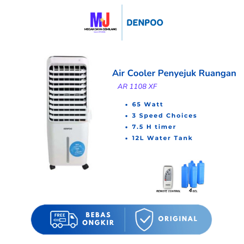 Jual Air Cooler 12L Denpoo Low Watt - AR 1108XF | Shopee Indonesia