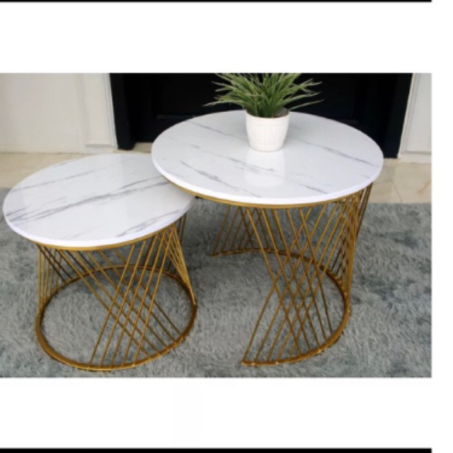 Jual Meja Tamu Minimalis Set Aula / Meja Besi Minimalis / Meja Ruang ...