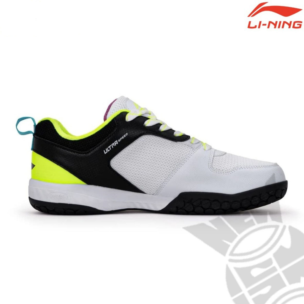 Jual Sepatu Badminton Lining Ultra Speed White Black Lime | Shopee ...