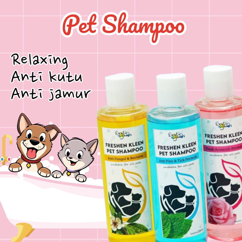Jual FRESHEN KLEEN PET SHAMPOO SAMPO ANJING KUCING KELINCI SHAMPO HEWAN ...