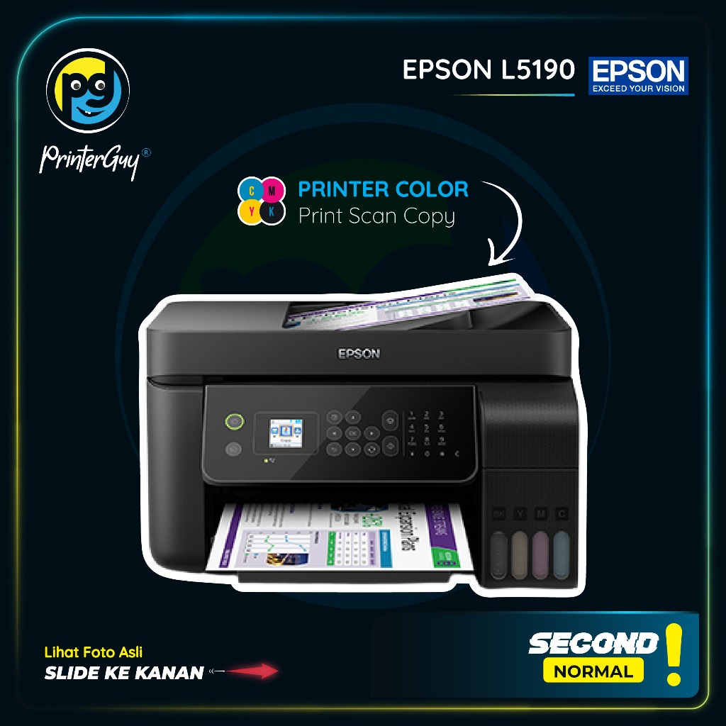 Jual Mesin Fotocopy Mini Warna EPSON L5190 L5290 Print Scan Copy Color ...