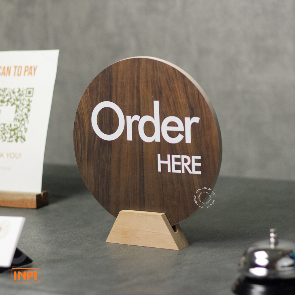 Jual Sign Cashier Order here - papan tanda kasir - Coklat | Shopee ...