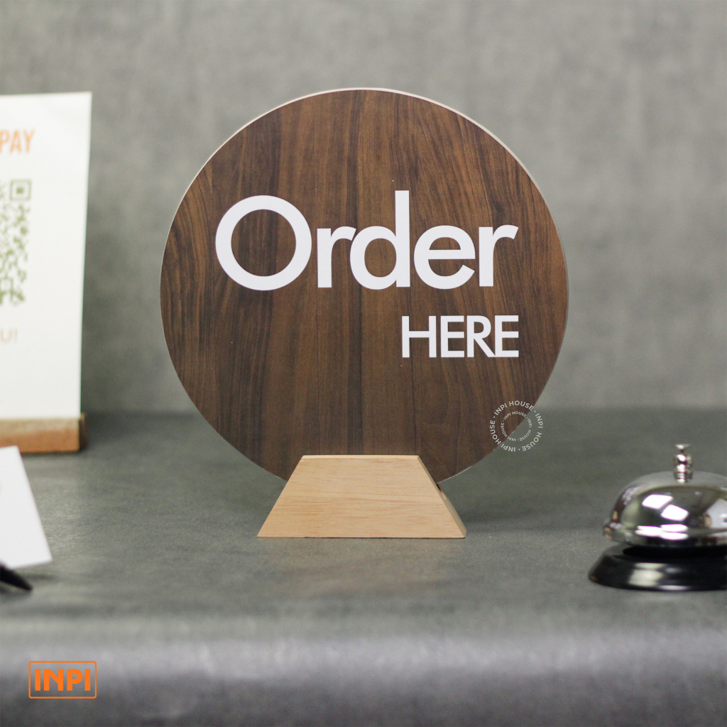 Jual Sign Cashier Order here - papan tanda kasir - Coklat | Shopee ...