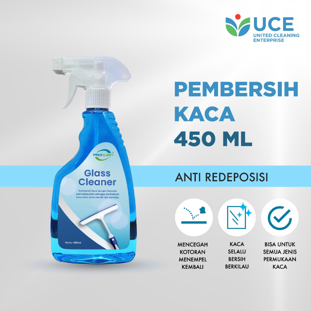 Jual Pembersih Kaca GLASS CLEANER PROKLEEN Ready To Use 450mL | Shopee ...