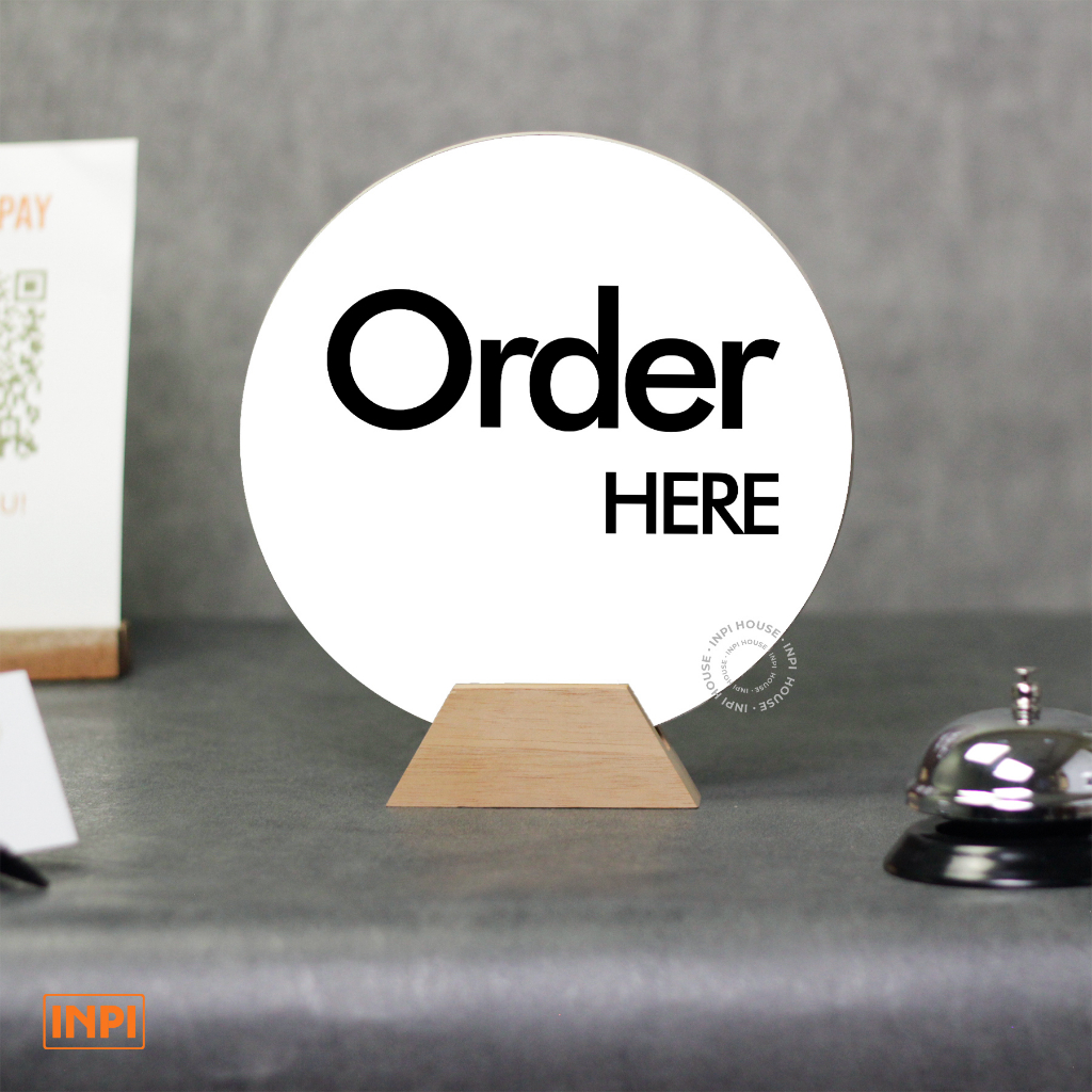 Jual Sign Cashier Order here - papan tanda kasir - Coklat | Shopee ...