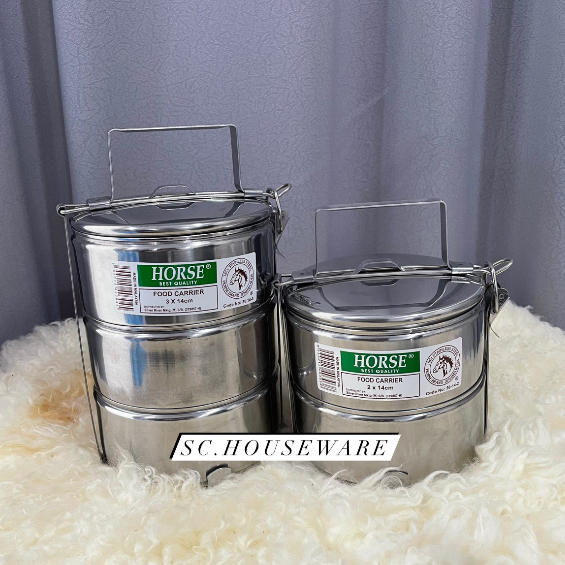 Jual [ DISKON VOUCHER s/d 80% LIVE XTRA ] Rantang Horse Stainless Steel ...