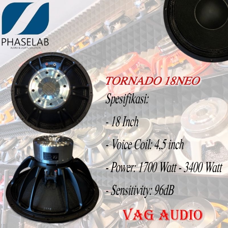 Jual SPEAKER COMPONENT PHASE LAB TORNADO 18NEO | Shopee Indonesia