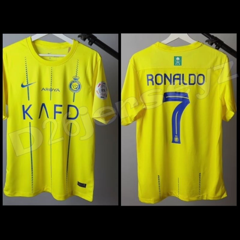 Jual Jersey Al Nassr Home 2023 2024 Nameset Ronaldo 7 Patch