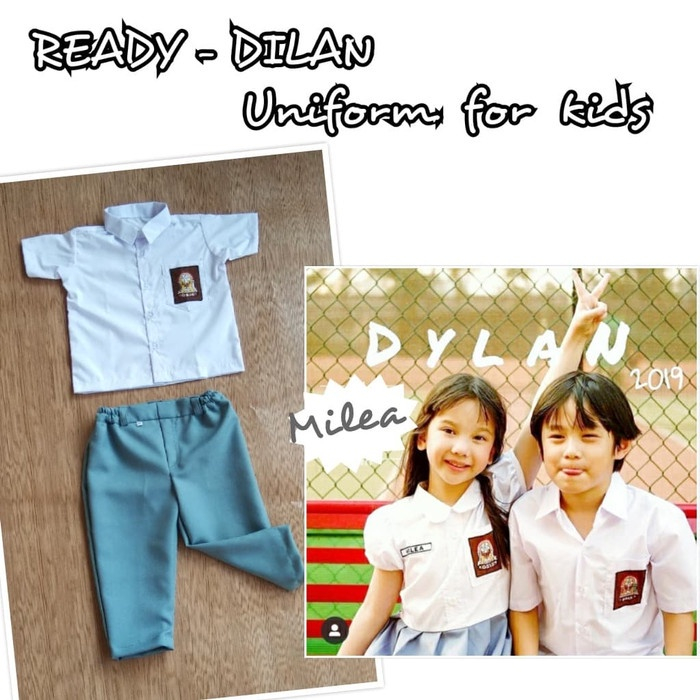 Jual SERAGAM ANAK DILAN | kostum DILAN anak | SD SMP SMA dilan | Shopee ...