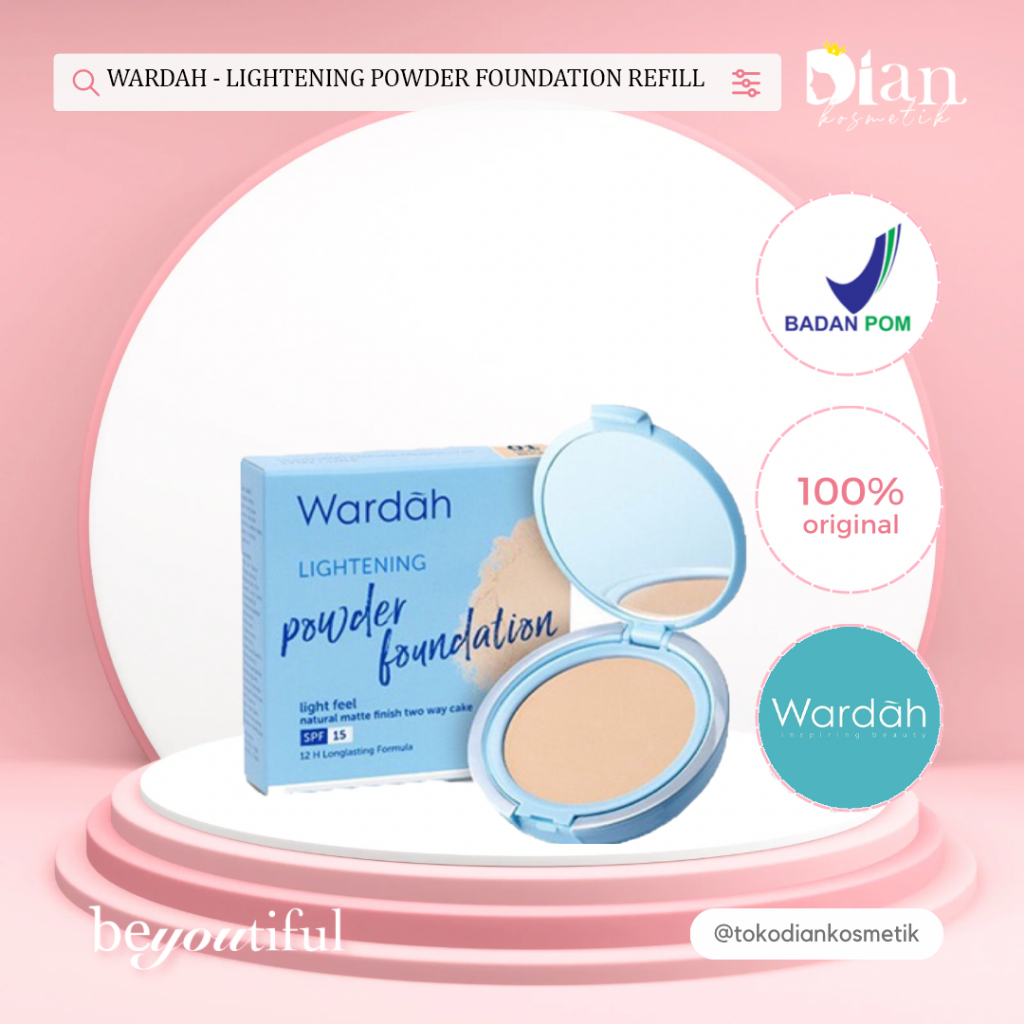 Jual WARDAH - LIGHTENING POWDER FOUNDATION REFILL | Shopee Indonesia