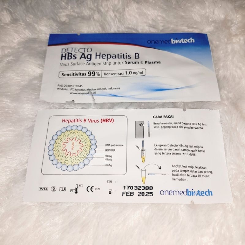 Jual Alat Cek Hapatitis B Detecto Hbs Ag Alat Deteksi Hepatitis B /Pcs ...
