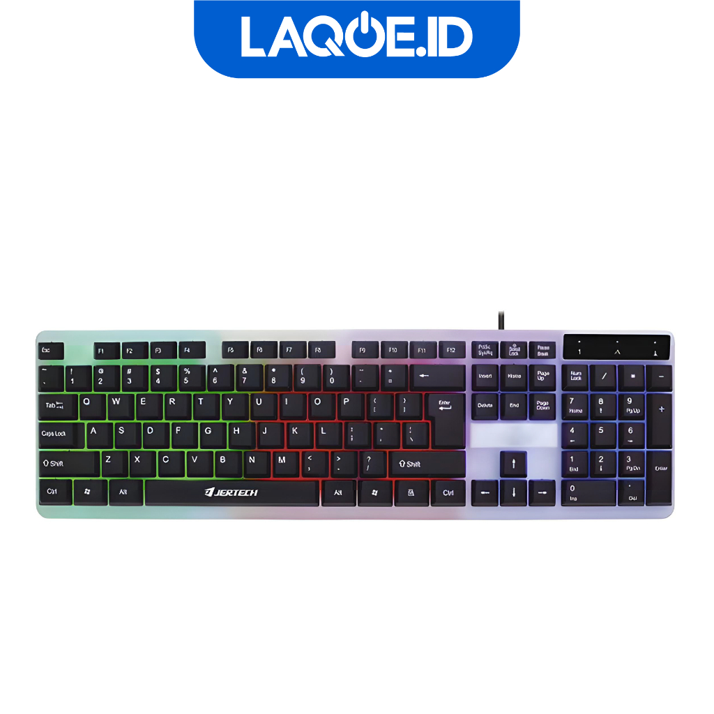 Jual Keyboard Gaming Jertech K358 Lampu LED Membrane Keyboard FULL SIZE | Shopee Indonesia