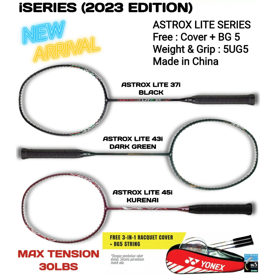 Jual RAKET YONEX ASTROX LITE SERIES 37i / 43i / 45i ( 2023 EDITION ...