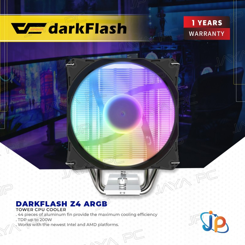 Jual darkFlash Storm Z4 ARGB CPU Cooler Fan - Intel & AMD Socket ...