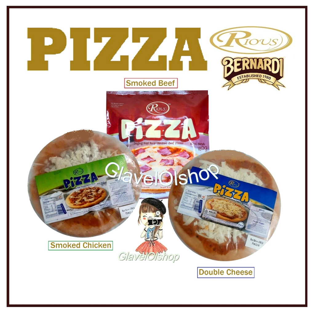 Jual PIZZA RIOUS BERNARDI 180 GR/PIZZA RIOUS SMOKED BEEF/ RIOUS DOUBLE ...